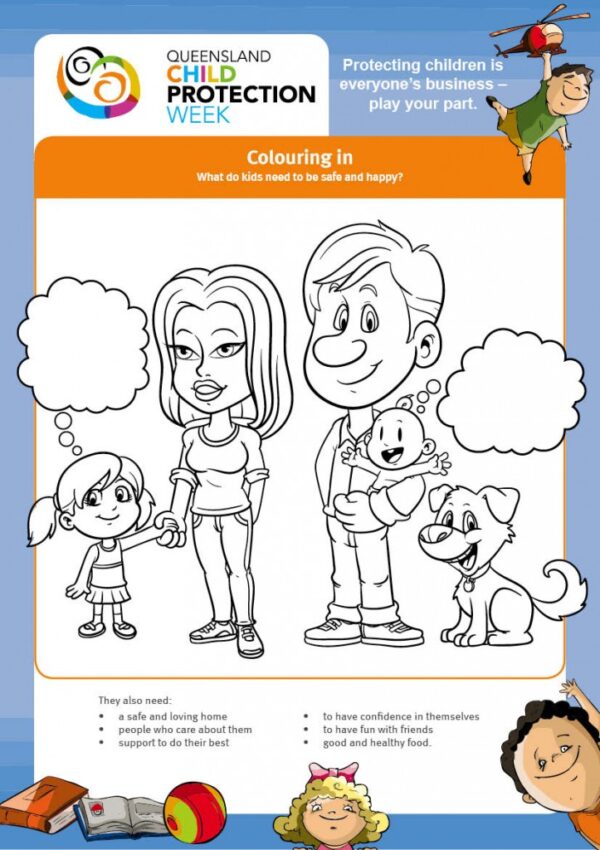 2015 Activity Sheets – Queensland Child Protection Week