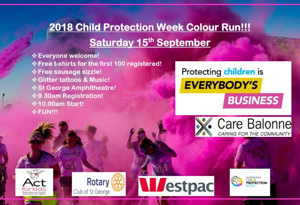2018 Child Protection Week Colour Run – Queensland Child Protection Week