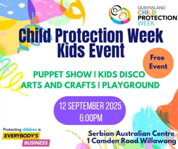 Child Protection Week – Kids Event – Queensland Child Protection Week